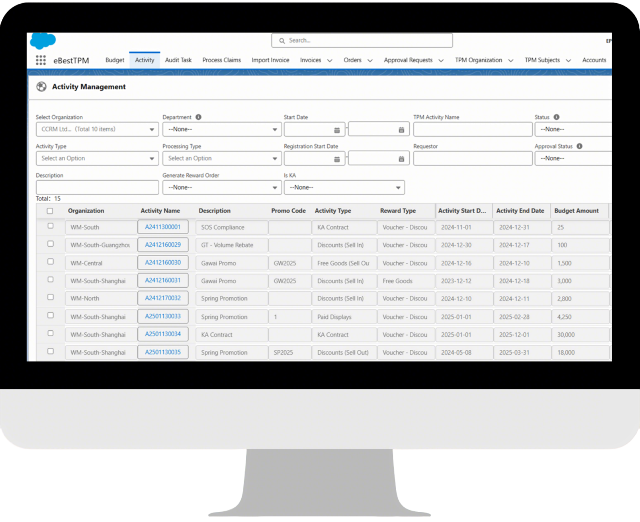 Products on SFDC - eBest Mobile | Sales Force Automation